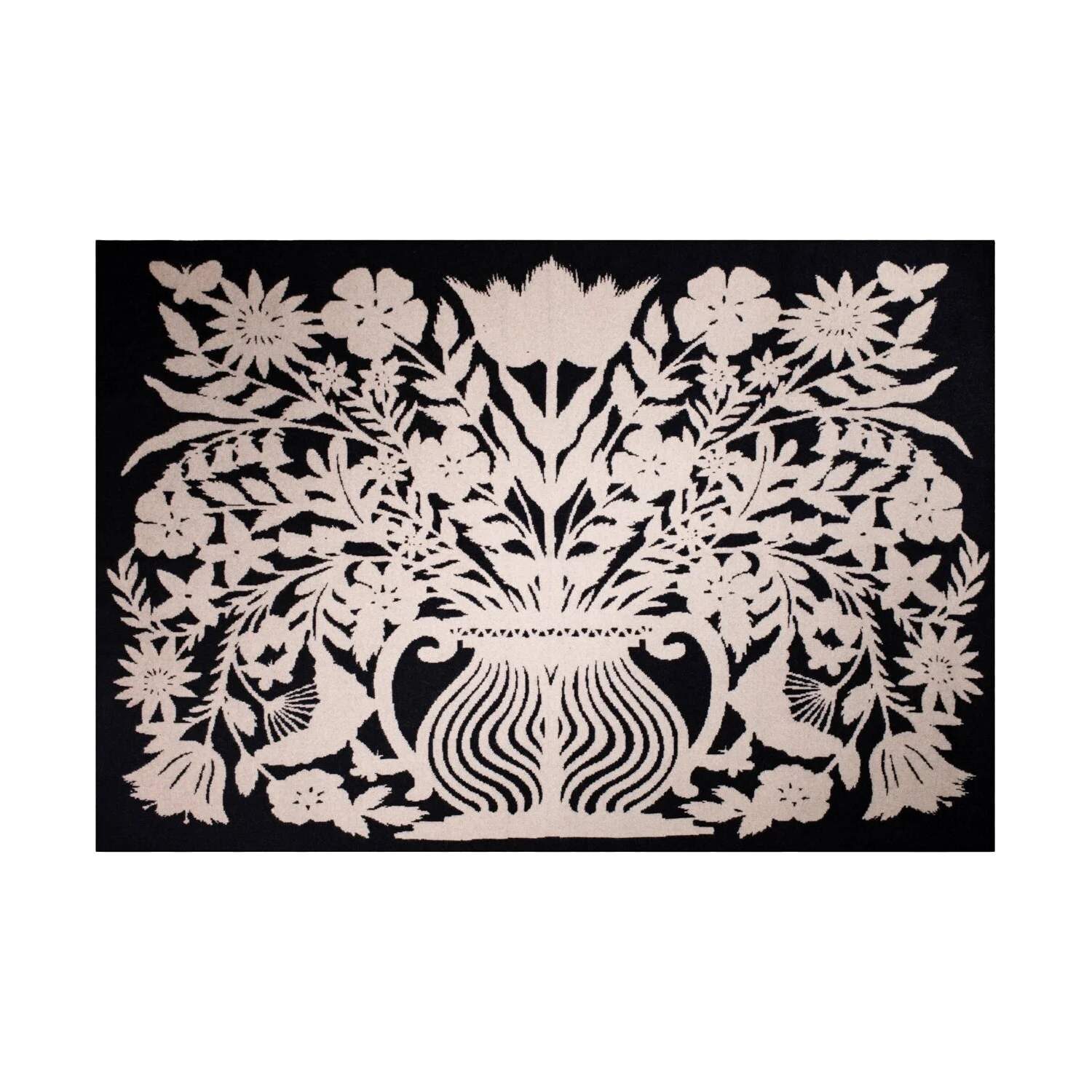 "Scherenschnitte" Cashmere Blanket